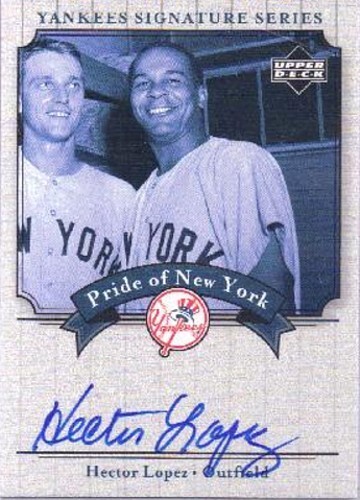 Hector Lopez New York Yankees 2003 Upper Deck Signature certified ...