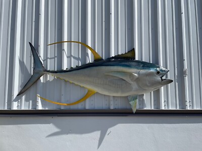 72" Yellowfin Tuna Half Mount Fish Replica - Quick Production | eBay