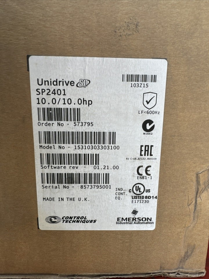 SP2401 Control Techniques Unidrive Servo Drive SP 2401 | eBay