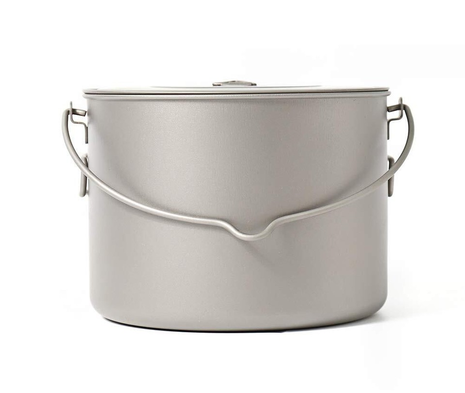 TOAKS Titanium Pot Hang Pot Camping Picnic Pot Ultralight 1600ml POT ...