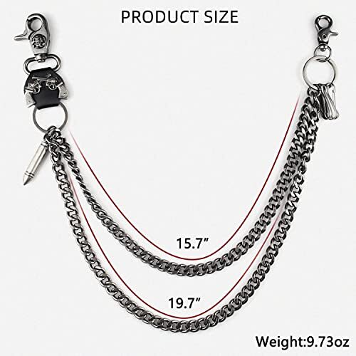 Unisex Punk Chains For Pants Heavy Duty Belt Chains Hip Hop Trousers ...