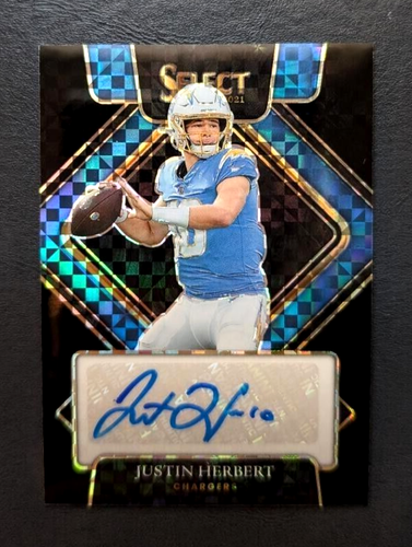 2021 Select Justin Herbert - Signature Black Prizm 1/1 | eBay