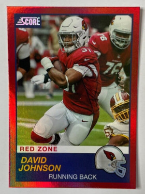 David Johson 2019 Score RED ZONE PARALLEL #284 Arizona Cardinals #'d ...
