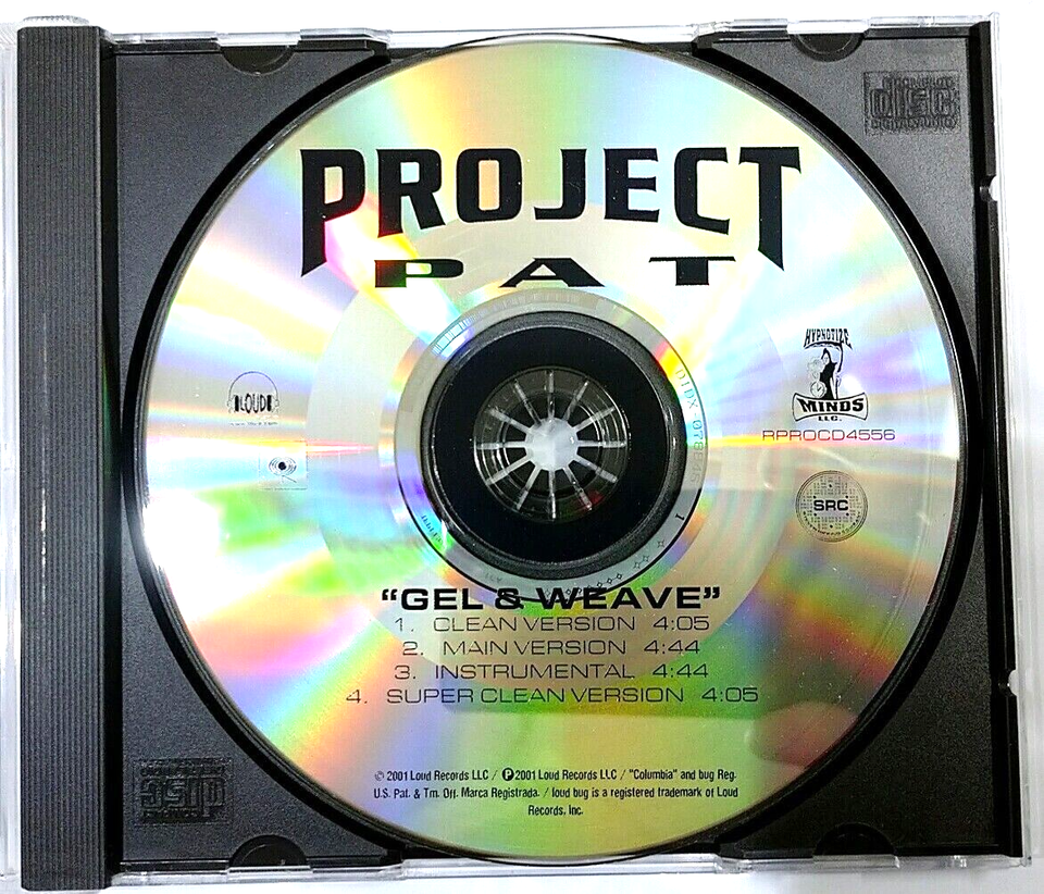 (CD) Project Pat ‎– Gel & Weave , Promo, RPROCD4556, Near Mint, Rare ...