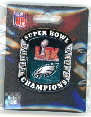 Eagles Super Bowl LIX Champions Rhinestone Pin 59 Philadelphia champs ...