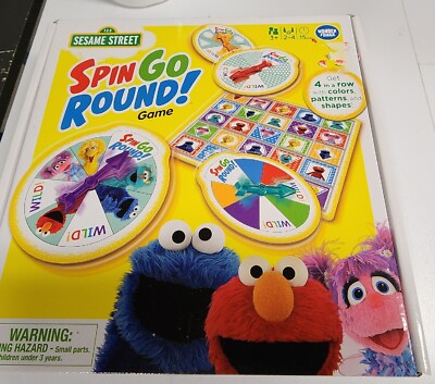 Sesame Street Spin Go Round Matching Game, Wonder Forge, 2 to 4 Players ...