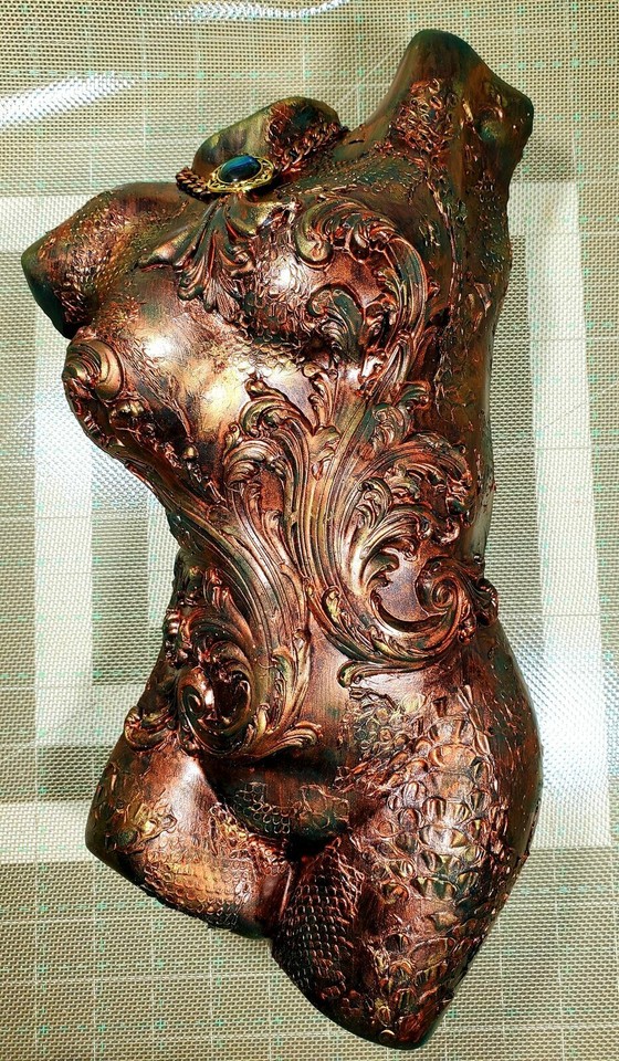 Mold Antique Female Torso Sculpture concrete plaster stone wall decor ...