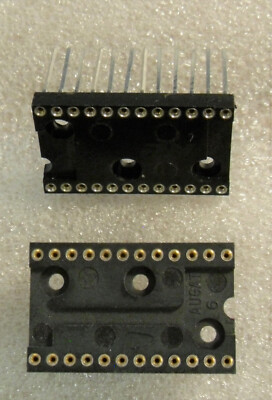 24 Pin DIP Socket - Wire Wrap - Machined Pins Gold Inset - Augat | eBay