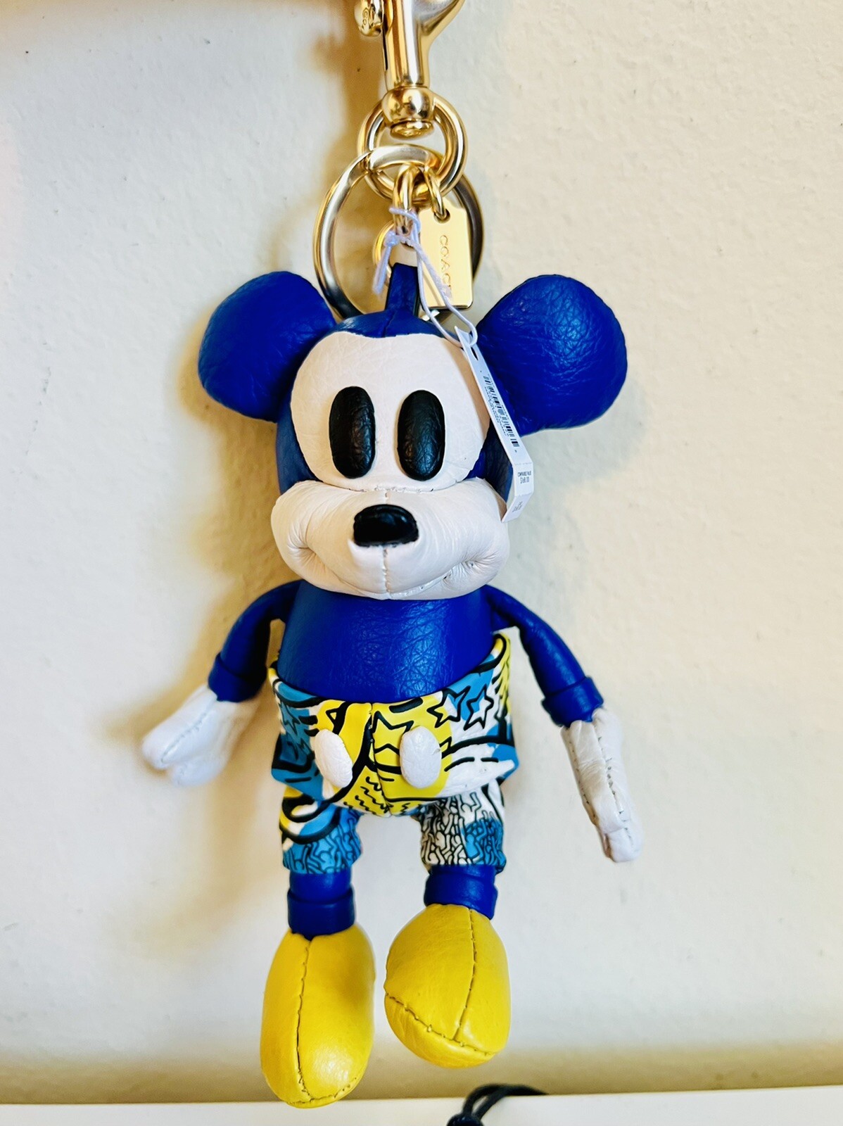 NWT COACH Disney Mickey Mouse X Keith Haring Collectible Bag Charm ...
