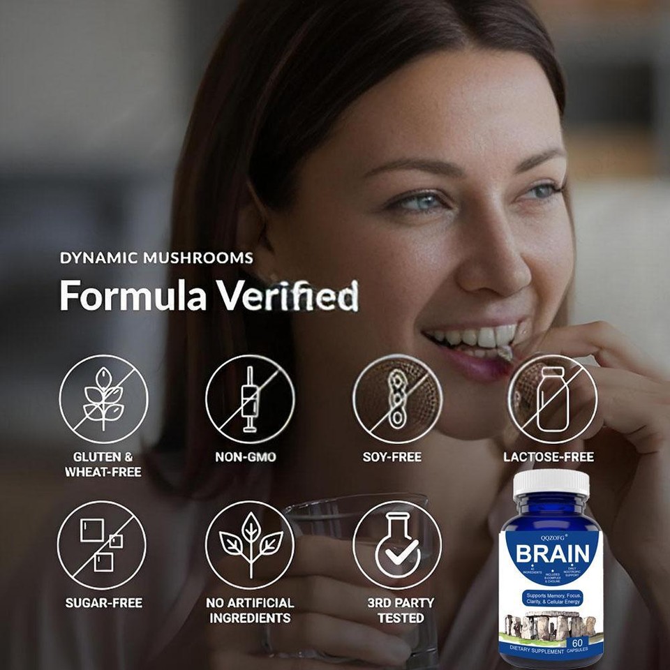 Dynamic Brain Supplement For Enhanced Memory and Focus 60 Capsules ~U.S ...