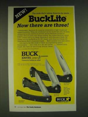 1985 Buck Knives Ad - Bucklite III Model 426, Bucklite Model 422 ...