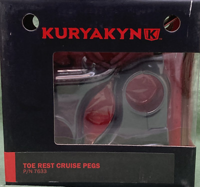 NEW GENUINE KURYAKYN 7633 Black Toe Rest Cruise Pegs | eBay