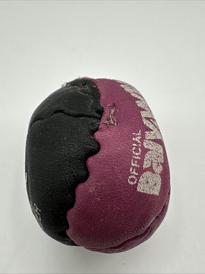 Original 1985 Balywik Mumbus Freestyle Footbag Hacky Sack Black Purple ...