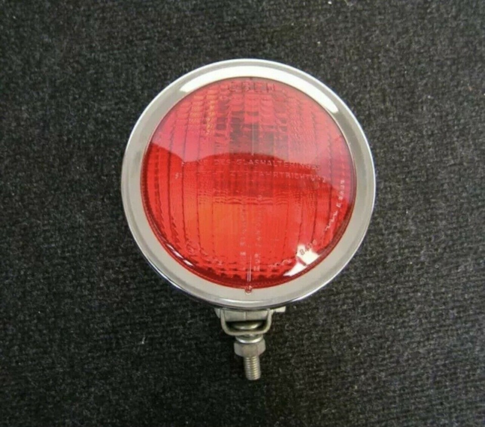Chrome Vintage Oben Red Lens Fog Light Stop Light Oldtimer | Halogen ...