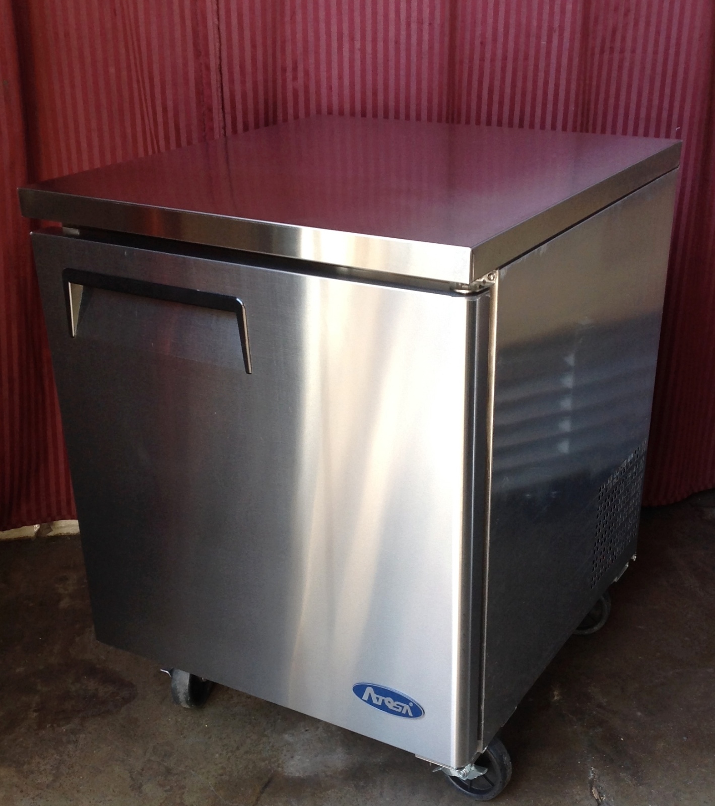 NEW 1 Door 27” Undercounter Freezer Stainless Steel NSF Atosa MGF8405GR ...
