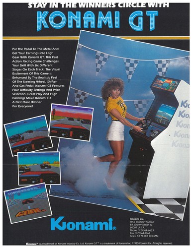 Konami GT Video Arcade Flyer / Brochure / Ad | eBay