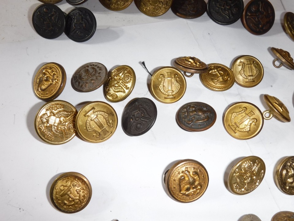 Vintage US Military Button Lot of 47 Buttons. all sizes.. | eBay