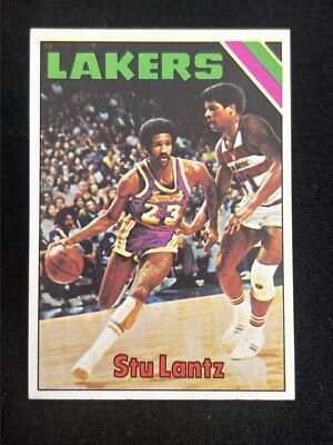 Stu Lantz VINTAGE BASKETBALL 1975-76 Topps Basketball #88 LAKERS FAST ...