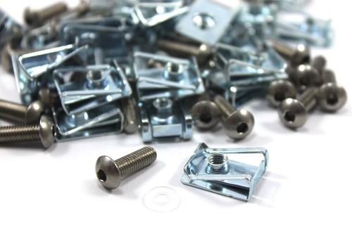 Pack of 25 Stainless Steel Bolts Spring U Nuts Clips m6 Fairing Panel ...