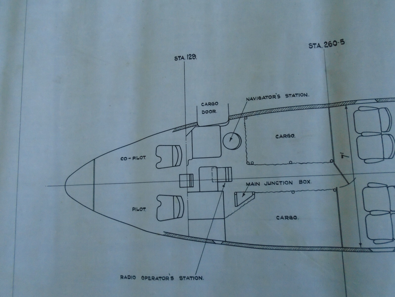 Douglas C-54 Skymaster LRG INK ARTIST DRAWING 1947 AERONAUTICA - FAULTS ...
