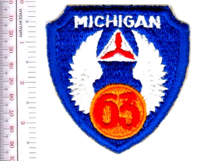 US Civil Air Patrol CAP Michigan 63 Wing US Air Force Auxiliary Patch ...