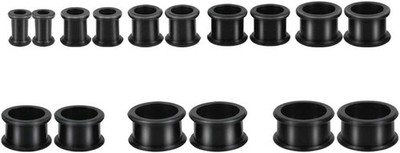 16 PCS Ear Stretching Kit Soft Silicone Ear Tunnels Gauge Earrings Size ...