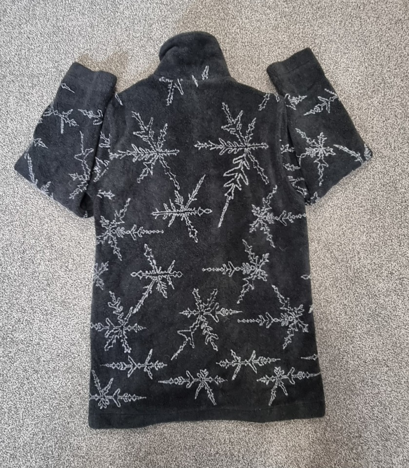 Vintage Woolrich Fleece Coat Snowflake Pattern Womans Small c.1990s ...