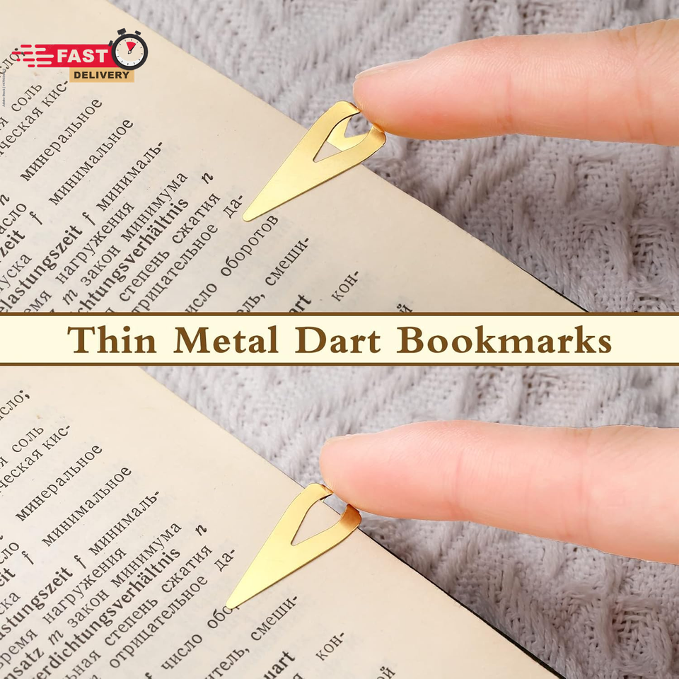 180 Pieces Metal Bookdarts Bookmarks Bulk Mini Tin Brass Book Line ...