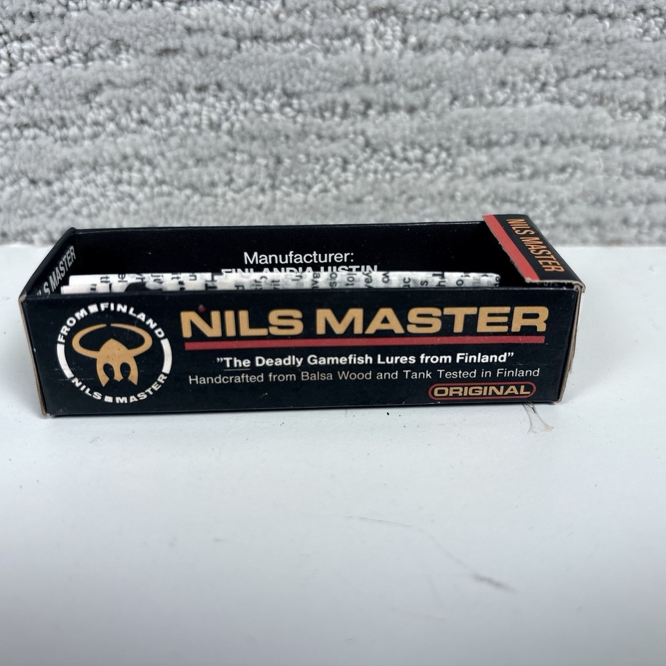 Vintage Nils Master Invincible Jointed Crankbait Fishing Lure Finland w ...