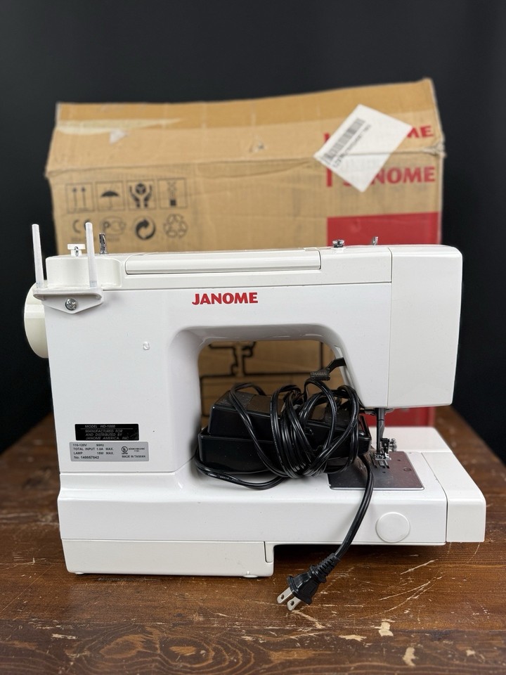 Janome Sewing Machine Model HD1000 White Heavy Duty / OPEN BOX | eBay