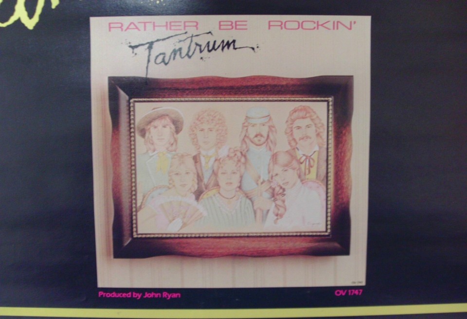 TANTRUM RARE 1979 I WOULD RATHER BE ROCKIN' OVATION RECORDS 24"X18 ...