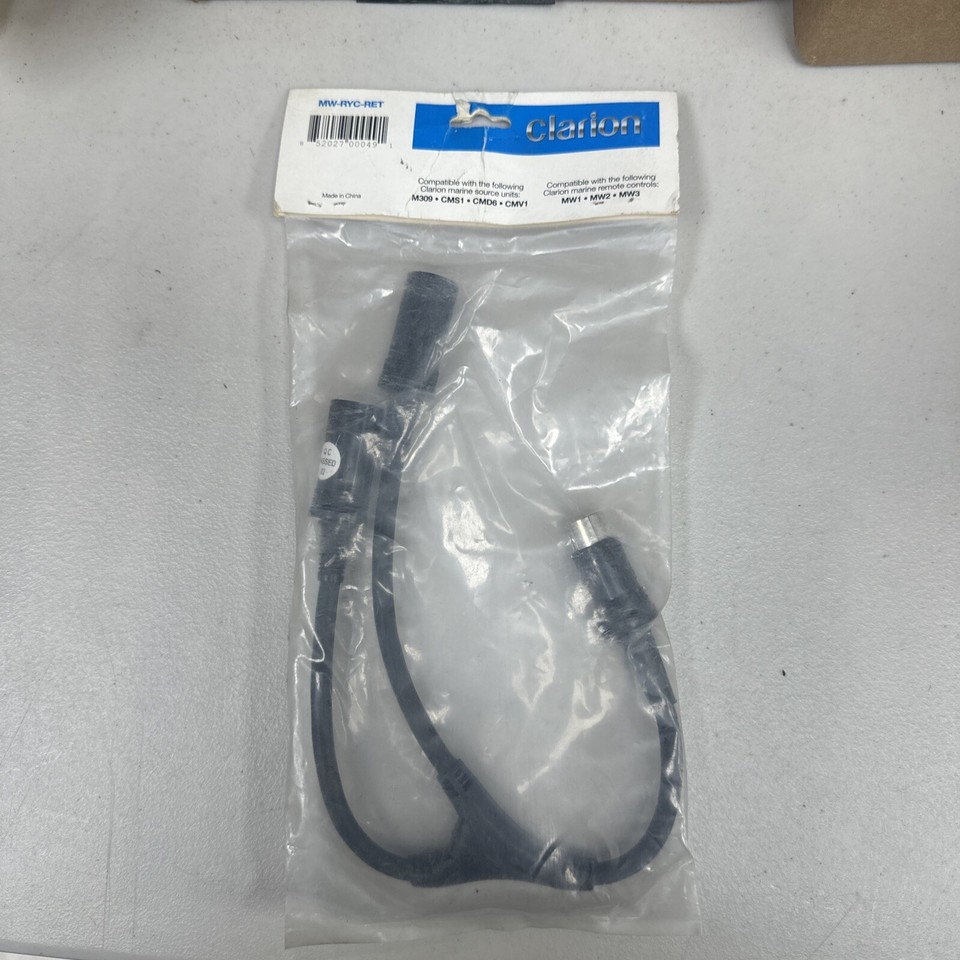 Clarion MW-RYC-RET Marine Remote/Receiver Splitter Y Adapter Cable MW1 ...