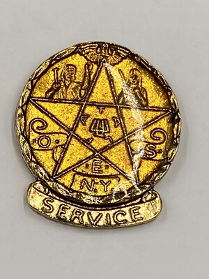 Vintage OES ORDER OF THE EASTERN STAR NY Service Lapel Pin RARE | eBay