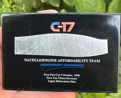 1996 C-17 NORTHRUP GRUMMAN FIRST PART CUT LUCITE PAPERWEIGHT | eBay