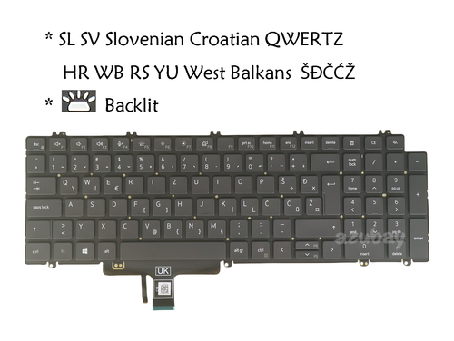 SV CRO Laptop Keyboard for Dell Precision 3560 3561 3570 3571 3580 ...