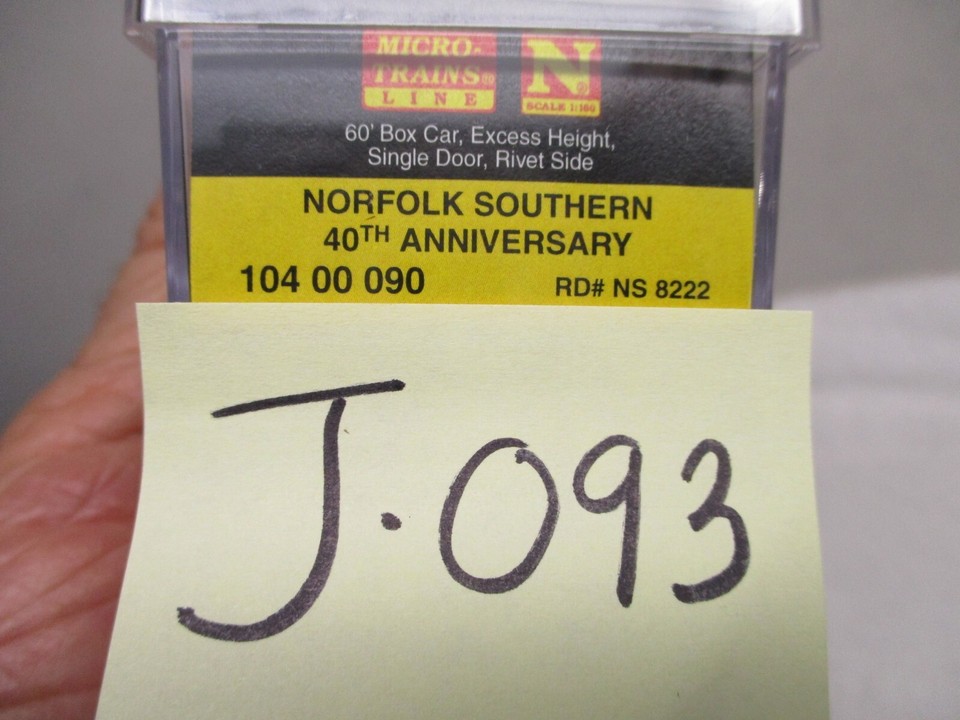 Micro Trains N 10400090 40th Anniversary 60' Excess ht. Boxcar NS 8222 ...