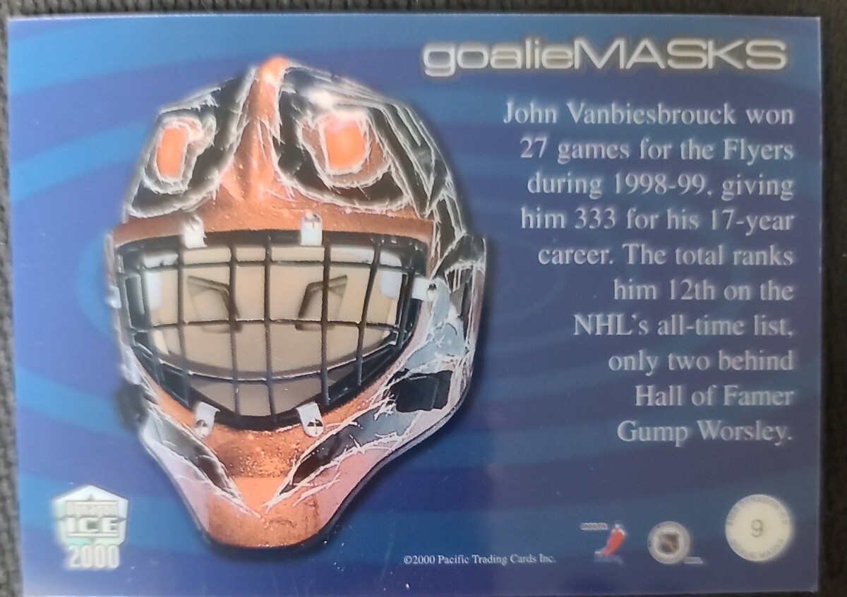 Mascara De John Vanbiesbrouck