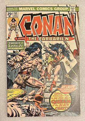 Conan The Barbarian #58 VF 1st Belit Marvel Comic 1976 Queen of the ...