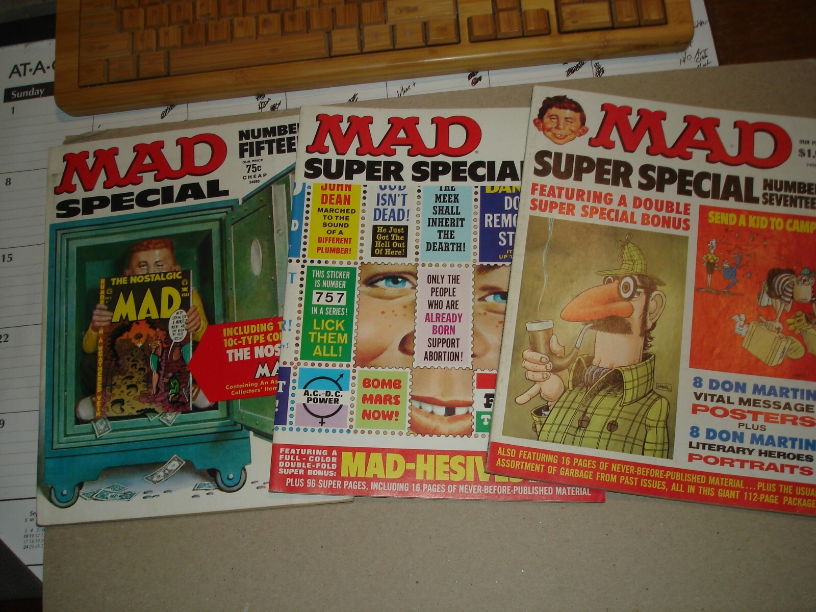 Mad Magazine Super Special lot of 3 #s 15/16/17 w/ posters/comic ...