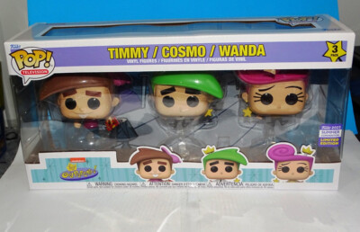 Funko Pop Nickelodeon Fairly OddParents Timmy Cosmo Wanda SDCC Summer ...