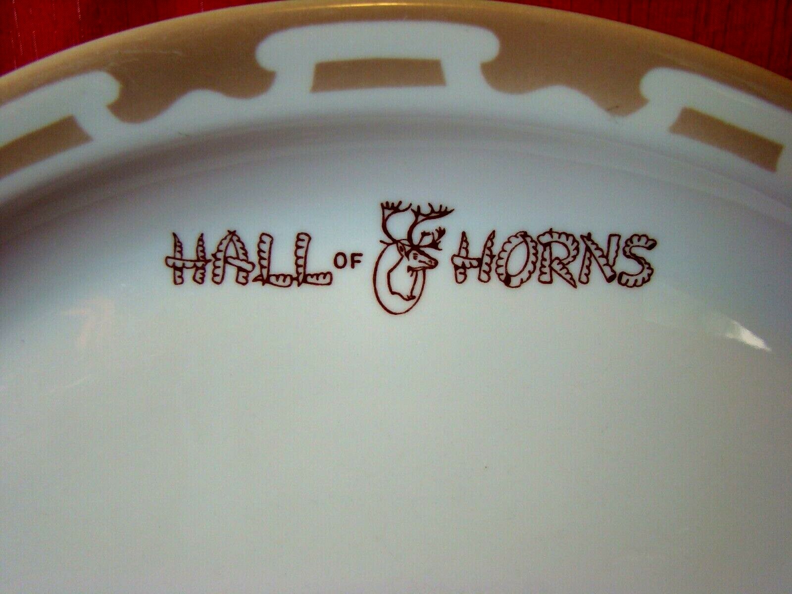 World Famous "Horns of the Hunter" "Hall of Horns" Shenango Platter ...