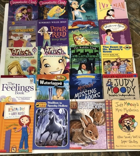 Girls Chapter Books Lot of 20 3rd Grade Teacher Classroom Library ...