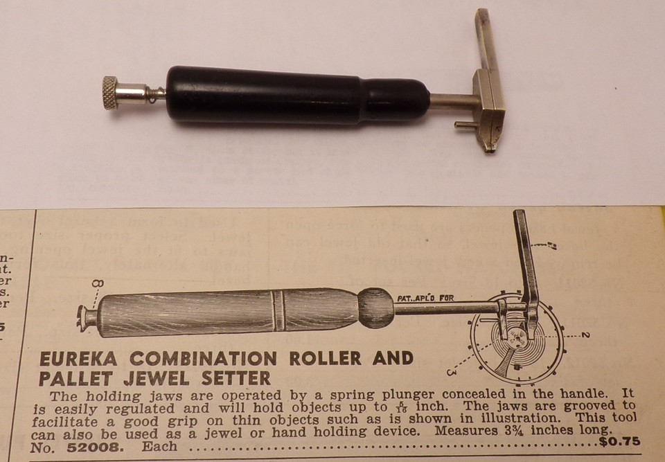 Vintage Watchmakers VIGOR Combination Roller & Pallet Jewel Setter ...