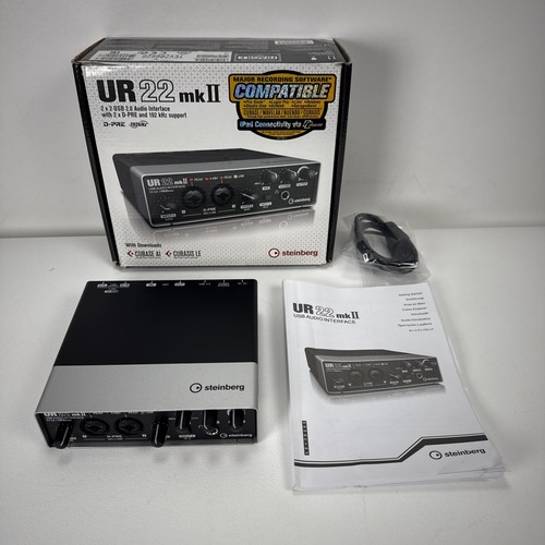 Steinberg UR22 MKII USB 2.0 Home Studio Audio Recording Interface w Box ...