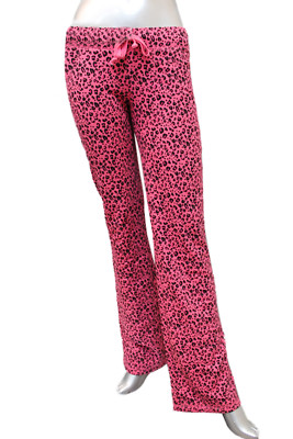FASHION SECRETS LEOPARD PRINTED FLEECE ELASTIC BOTTOM PANTS | eBay