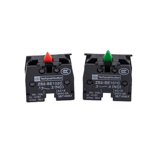 2pcs XB2 Push Button Switch ZB2-BE102C(NC) Contact Block ZB2-BE101C ...