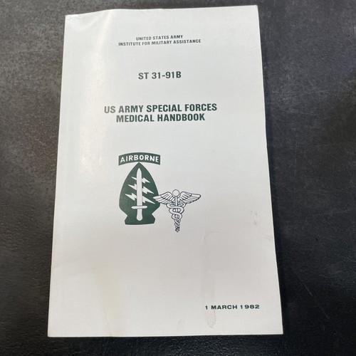 US Army Special Forces Medical Handbook ST-91B Airborne March 1982 | eBay