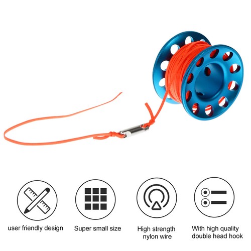 Aluminum Alloy Wire Wheel Float Scuba Dive Reels Diving Supplies Child ...