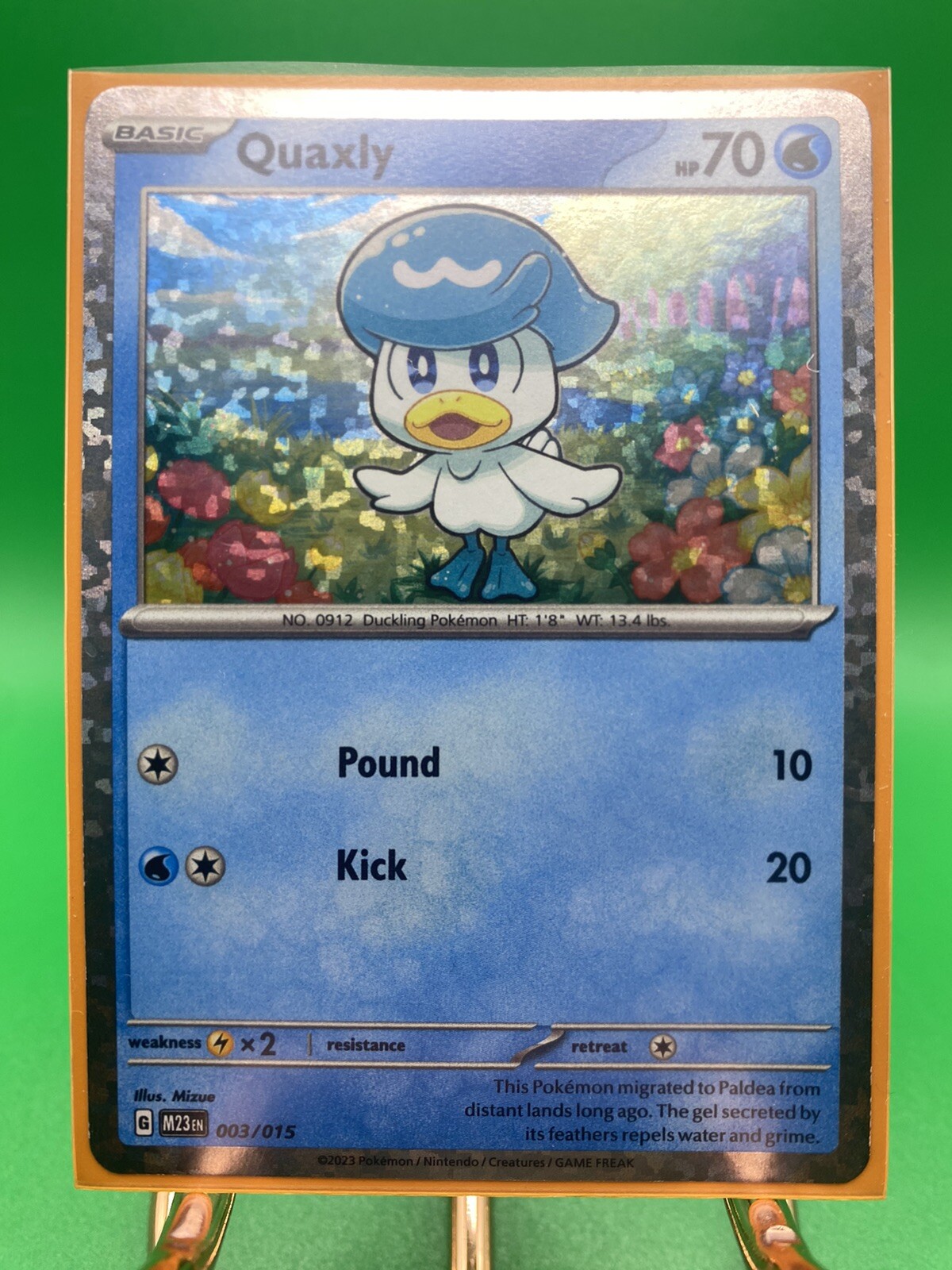 Quaxly Holo - McDonalds 2023 Promo Card Pokemon TCG 003/15 NM/M | eBay