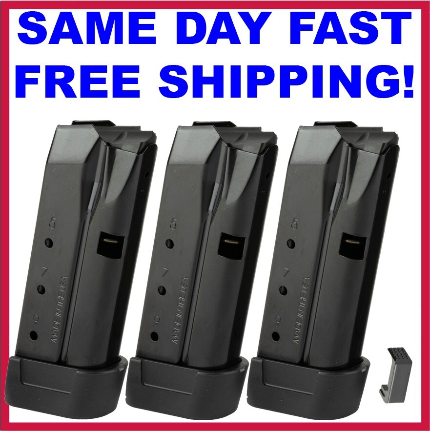 Shield Arms Z9 Glock 43 9mm 9 Round Steel MAGAZINE x 3 + Mag Catch Z9 ...